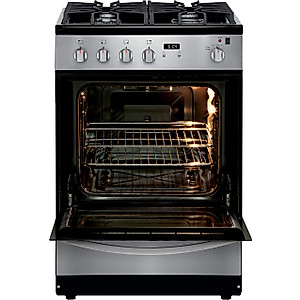 Frigidaire 24 in. 1.9 Cu. Ft. Gas Range in Stainless Steel with Continuous Cast Iron Grates, ADA Compliant
