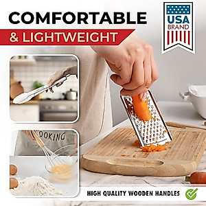 Kaluns 50 PCS Silicone Kitchen Utensils Set Complete Kitchen Set - 800°F Heat Resistant Non-Stick Premium Silicone Cooking Utensils W Wooden Handles - Can Opener, Masher, Turner, Silicone Spatula Set