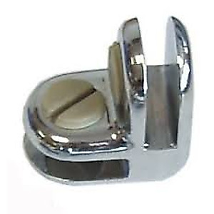 Only Garment Racks Chrome 2-Way Metal Glass Display Connector