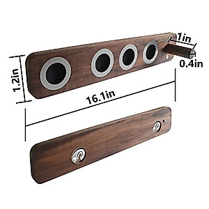 Hair Dryer Holder for Dyson Hairdressing Organizer Walnut Wood Wall Mounted Rack Bathroom Storage