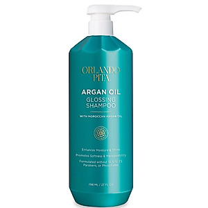 ORLANDO PITA Argan Oil Shampoo, 27 Fl Oz Salon Size- Premium Nourishing Hair Care for Men & Women - Professional Moisturizing, Anti Frizz, Hydrating Solution for Dry, Damaged Hair