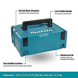 Makita 197211-7 Interlocking Case, Medium, 6-1/2" x 15-1/2" x 11-5/8"