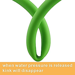 DERPIPE Heavy Duty Garden Hose - 5/8" x 50 ft, Flexible and Kink Resistant RV Safe Drinking Water Hose, with 3/4" GHT Solid Aluminum Connector