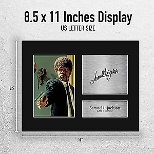 HWC Trading Samuel L Jackson Pulp Fiction Gifts Printed Signed Autograph Picture for Movie Memorabilia Fans - US Letter Size
