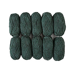 Knit Picks Wool of The Andes Worsted Weight Green 100% Wool Yarn (10 Balls - Noble Heather)