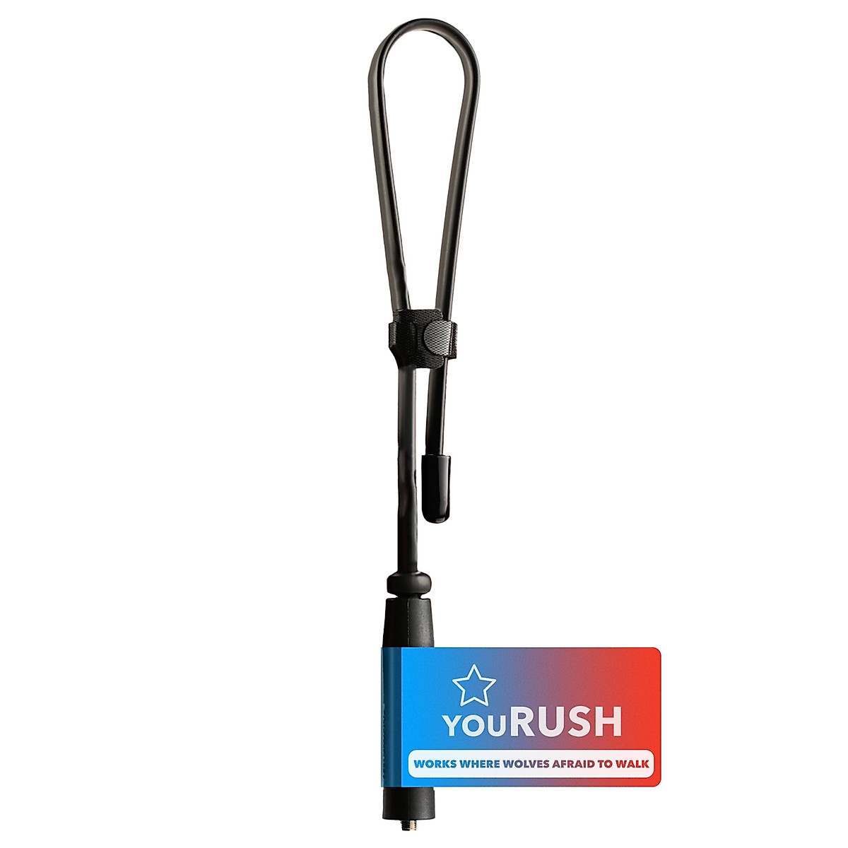 youRUSH Ham Radio UV5R Antenna Compatible with Baofeng UV-5R, UV-82, BF-F8HP. 18.7 Foldable Tactical Antenna SMA Female Connector Dual Band VHF/UHF for Two Way Radio & Lanyard youRUSH