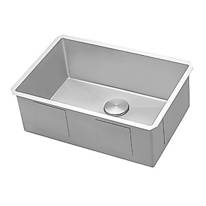 Ruvati 28-inch Undermount 16 Gauge Tight Radius Stainless Steel Kitchen Sink Single Bowl - RVH7250