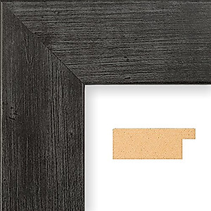 Personalized Push Pin World Travel Map with Rustic Black Frame and Pins - Blue Oceans - 27.5 inches x 39.5 inches