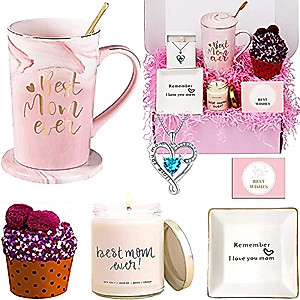 Brigruk Gifts for Mom, Mom Birthday Gifts, Mothers Day Gifts for Grandma from Daughter Son Unique, Best Mom Ever Gifts Box for Sister, Gifts Set for Wife from Husband