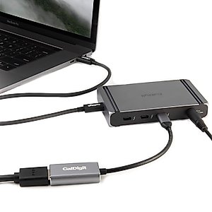 CalDigit USB-C to HDMI 2.0b Adapter - 4K 60Hz, High Refresh Support, HDR, Compatible with Thunderbolt 3/4/5, USB 3.1/USB4 for Apple MacBook Air, 2016+ MacBook Pro, iPhone 16/15 (USB-C to HDMI 2.0b)