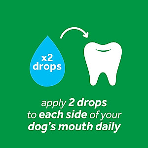 Fresh Breath by TropiClean No Brushing Vanilla Mint Clean Teeth Dental & Oral Care Gel for Dogs, 2oz, Made in USA