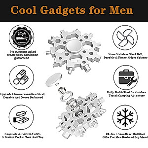 Stocking Stuffers for Men Adults Kids, 24-in-1 Snowflake Multitool, Cool Gadgets for Men, Funny Christmas Gifts for Men, Unique Gifts for Anniversary Husbands, Boyfriends, Teens