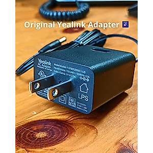 Yealink PS5V2000US Phone Power Supply, for Yealink IP Phones SIP-T29G, T46S T48S,T58A, T58-CAM,T54W, T57W, MP54, MP56 for Teams, GTW Microfiber Cloth