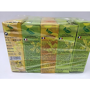 Hesh herbal powder pack of 5 Varieties for Hair- Amla, Aritha, Brahmi, Shikakai and Neem Leaf