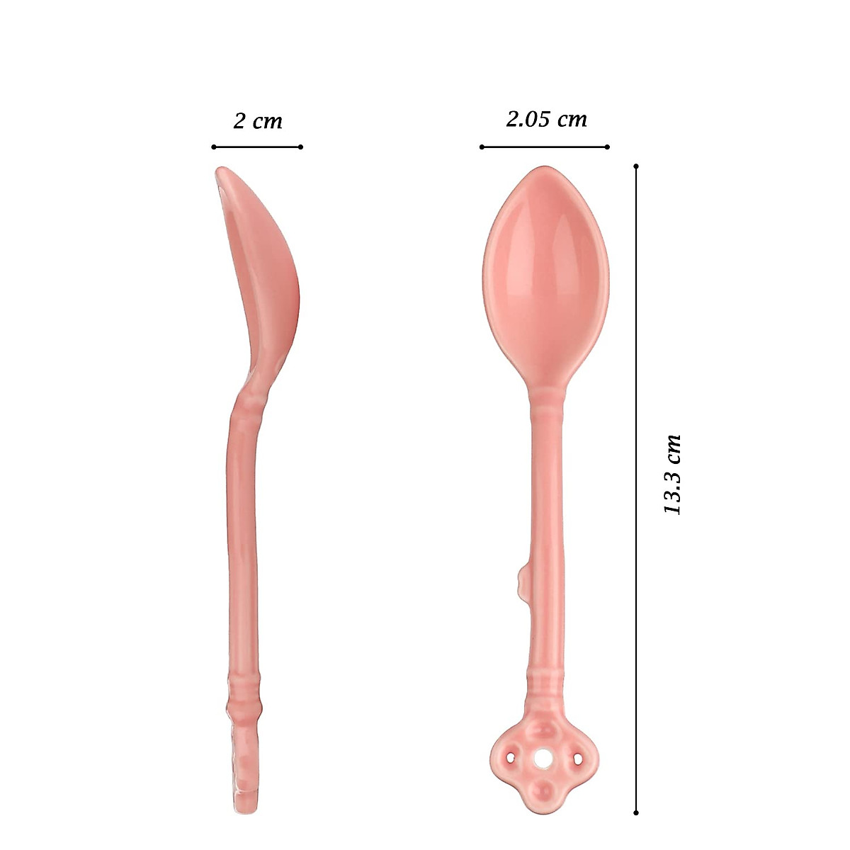 Small Coffee Spoons Ceramic Espresso Spoons set of 6 Demitasse Spoons for Coffee Dessert Tea Ice Cream