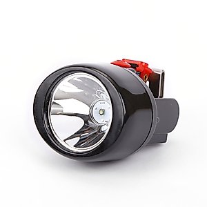 Yongkist Waterproof Explosion Proof Safety Mining Headlight Rechargeable LED Miners Head Light Flashlight Underground Head Lamp Coal Mining Lights for Hard Hat(Red)