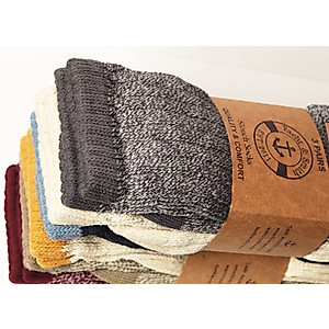 Yacht & Smith 6 Pairs Women's Scrunched Slouch Socks, Cotton Boot Socks Bulk Pack