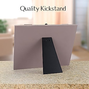 PETAFLOP Rustic Handmade Wooden Picture Frame with Unique Clip Design Made to Display 5x7 Photo Fliers, Menus, Message