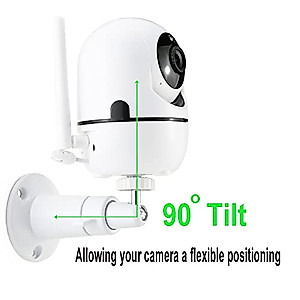 Wall Mount Compatible with HelloBaby HB65 Baby Camera Adjustable Metal Holder Stand (Not for Monitor, Cam Not Include) - LEFXMOPHY