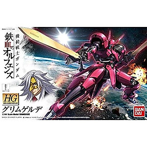 Bandai Hobby HG IBO 1/144 #14 Grimgerde Gundam Iron-Blooded Orphans Building Kit, 8", Multi-Colored (BAN202305)