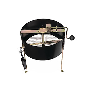 Gardener's Supply Company Rotary Compost Soil Sifter | Easy-Turn Handle Separates Garden-Ready Compost | Made with Powder-Coated Steel - 16" Diameter x 17" Height