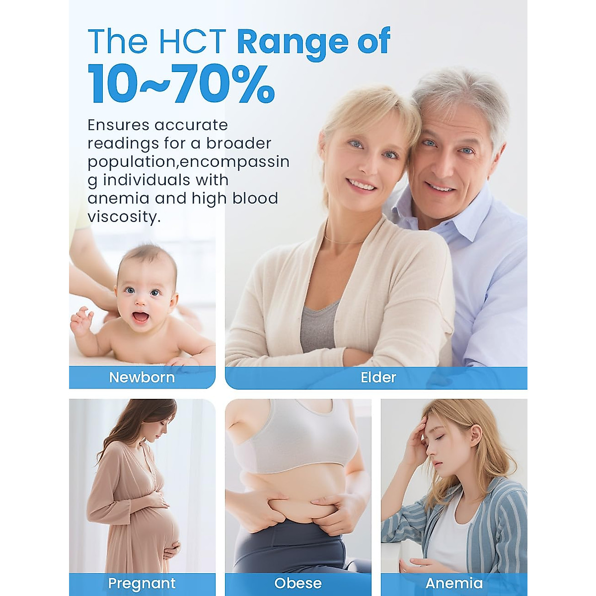 IMDK GLU-T1 Blood Glucose Test Strips for use with IMDK Diabetes Sugar Testing Meter (No Coding Required, 100 Count) White