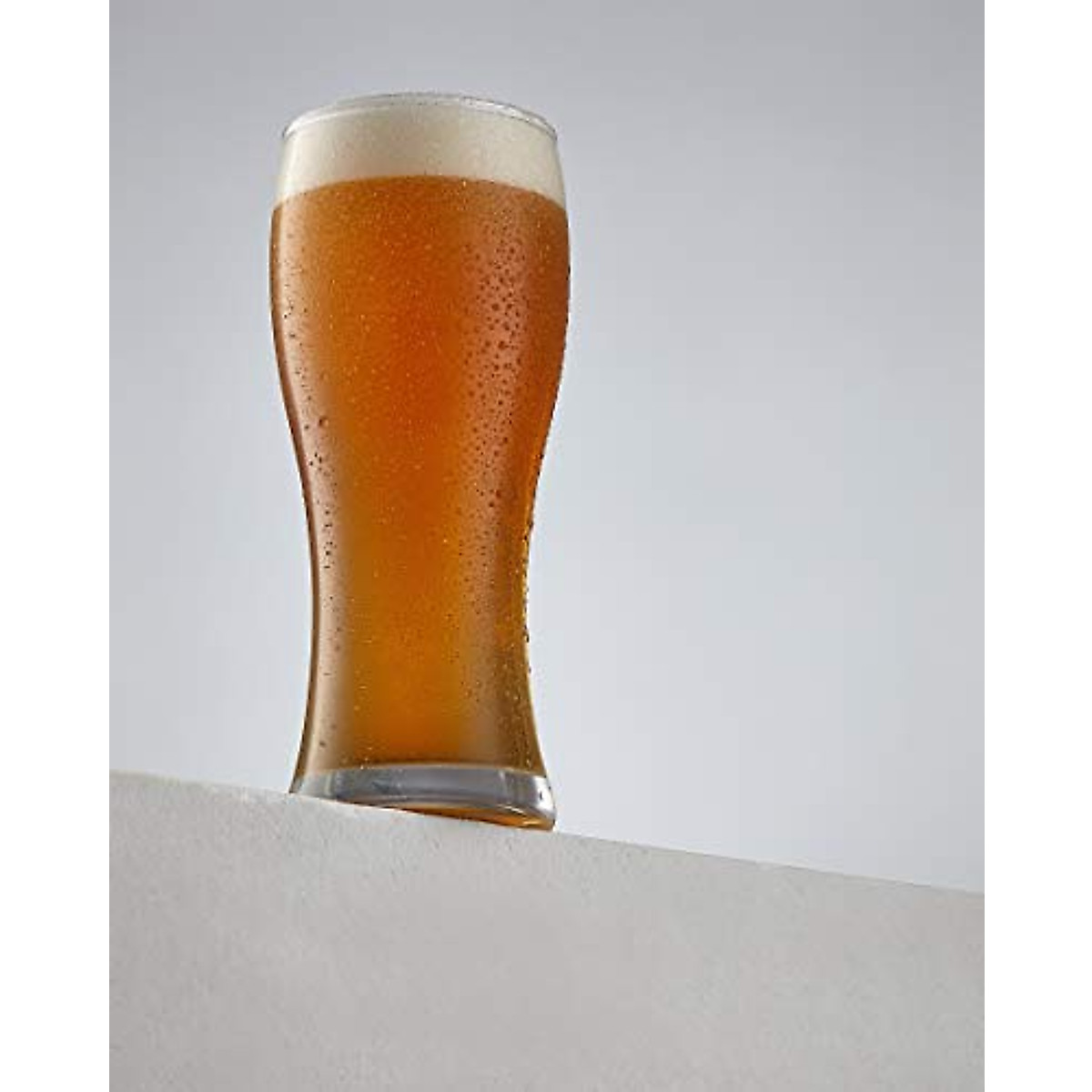 JoyJolt Callen 15.5oz Beer Glasses Set of 4 Beer Pint Glass. Craft Beer Glass, Pilsner Glasses, IPA Beer Glass. Solid Glassware Beer Cup. Classic Beer Gifts, Beer Cups, Mugs and Beer Glasses for Men