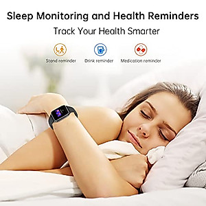 UMIDIGI Smart Watch for Android Phones Compatible with Samsung iPhone,Health and Fitness Tracker,19 Sport Modes,Built-in-GPS, Blood Oxygen(SpO2) Monitoring, 1.7" Touch Screen,Sleeping tracking-Uwatch5