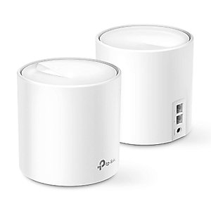 TP-Link WiFi 6 Mesh WiFi, AX3000 Whole Home Mesh WiFi System (Deco X60) - Covers up to 5000 Sq. Replaces WiFi Routers and Extenders,2-pack