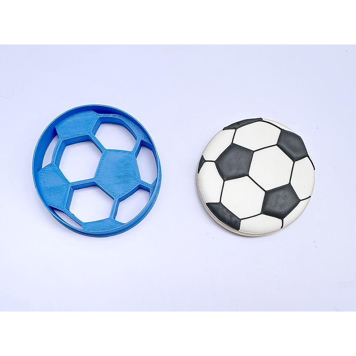 SOCCER BALL COOKIE CUTTERS WITH JERSEY American Soccer Football Sport Small Large Balls With Jersey Uniform T-Shirt Made In USA Cookie Cutters (3 Pack)
