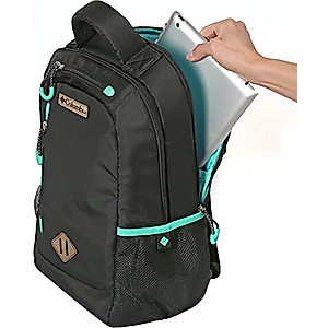 Columbia Carson Pass Backpack Diaper Bag - Black Large Diaper Bag with Multiple Organizer Pockets and Thermal Bottle Pocket with Therma-Flect Radiant Barrier