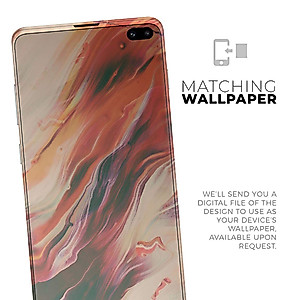 DesignSkinz Liquid Abstract Paint Remix V1 Protective Vinyl Decal Wrap Skin Cover Compatible with The Samsung Galaxy S20 (Screen Trim & Back Glass Skin)