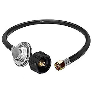 Bioexcel Taco Cart Two Tank Outdoor Deep Fryer-Compatible with Propane Gas Tanks-Regulating Nobs-Propane Deep Fryer with 2 Stainless Baskets and Steel Oil Tank