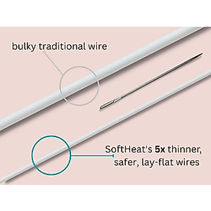 Perfect Fit SoftHeat | Smart Heated Electric Mattress Pad with Safe & Warm Low Voltage Technology, Micro-Plush Top, Twin, White