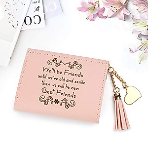 kullder Personalized Engraved Wallets for Girls Womens Custom Small Leather Wallet Trifold Purses Daughter Girlfriend Wife Gifts for Birthday, Anniversary, Graduation