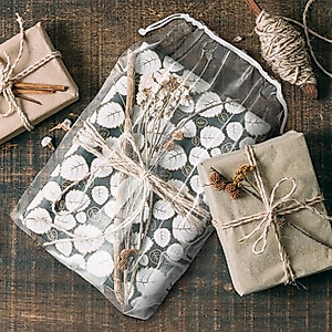 APQ Clear Drawstring Bag, 10 x 14 Inches. Pack of 50 Clear Plastic Drawstring Bags. 2 Mil Drawstring Clear Plastic Bags. Waterproof Clear Plastic Bags Drawstring for Cosmetics, Toiletries