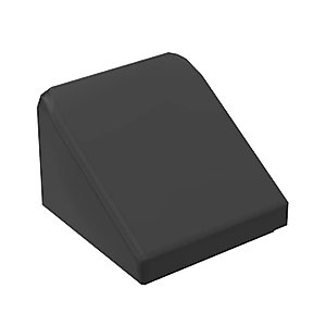 Classic Bricks 30 Slope 1x1x2/3 (Cheese Slope) 100 Piece, Compatible with Lego Parts and Pieces 50746, Creative Play Set - 100% Compatible with All Major Brick Brands(Colour:Black)