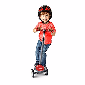 Radio Flyer Color FX EZ Glider 3 Wheel Kid's Scooter, Red Kick Scooter, for Ages 3+ Years