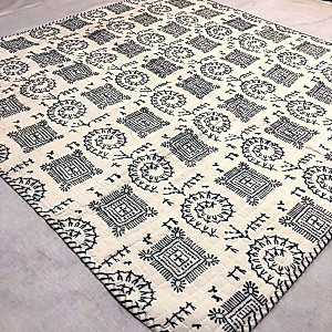 Trade Star Handmade Wrap Blanket Ethnic Toddler Blanket Reversible Super Soft Quilted Hand Block Print Baby Quilt Warm Baby Quilt 100% Cotton Quilt Indian Design Baby Blanket (Pattern 5)