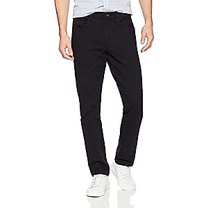 Amazon Essentials Men's Slim-Fit 5-Pocket Comfort Stretch Chino Pant (Previously Goodthreads), Black, 30W x 36L