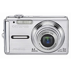 Olympus FE-340 8MP Digital Camera with 5x Optical Zoom (Silver)
