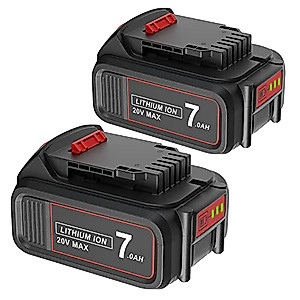 Lenoya 7000mAh Replacement for Dewalt 20V Battery DCB207 2Packs