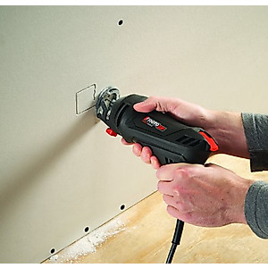 Rotozip SS355-10 5.5 Amp High Performance Spiral Saw Tool Kit with (3) Collects and (2) Bits, Compact & Lightweight - Ideal for Plunge Cuts, Freehand Cuts, and Cut-Outs