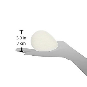 Buf-Puf Regular Facial Sponge, Dermatologist Developed, Removes Deep Down Dirt & Makeup that Causes Breakouts and Blackheads, Reusable, Exfoliating, White, 1 Count