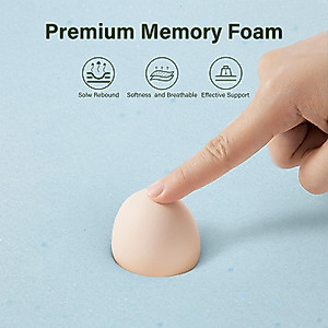 3 Inch California King Mattress Topper,Memory Foam Mattress pad with Removable & Washable Cover,Relieve Back Pain, Soft Firmness Feel for Bunk Bed,CertiPUR-US Certified