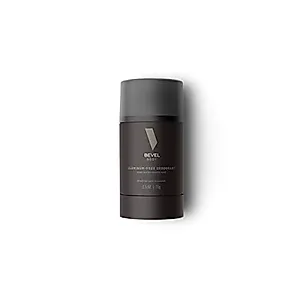 Bevel Deodorant for Men with Coconut Oil and Shea Butter, Aluminum Free, No Streaks, 48 Hour Protection, 2.5 Oz