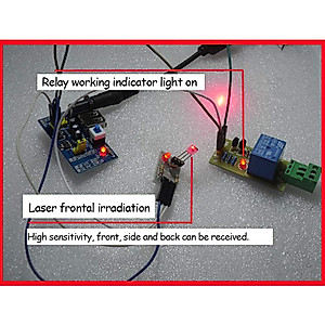KOOBOOK 5Pcs Laser Receiver Sensor Module Board Non-Modulator Tube for Arduino