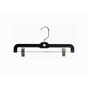 14" Black Pant/Skirt Plastic Hanger Box of 100