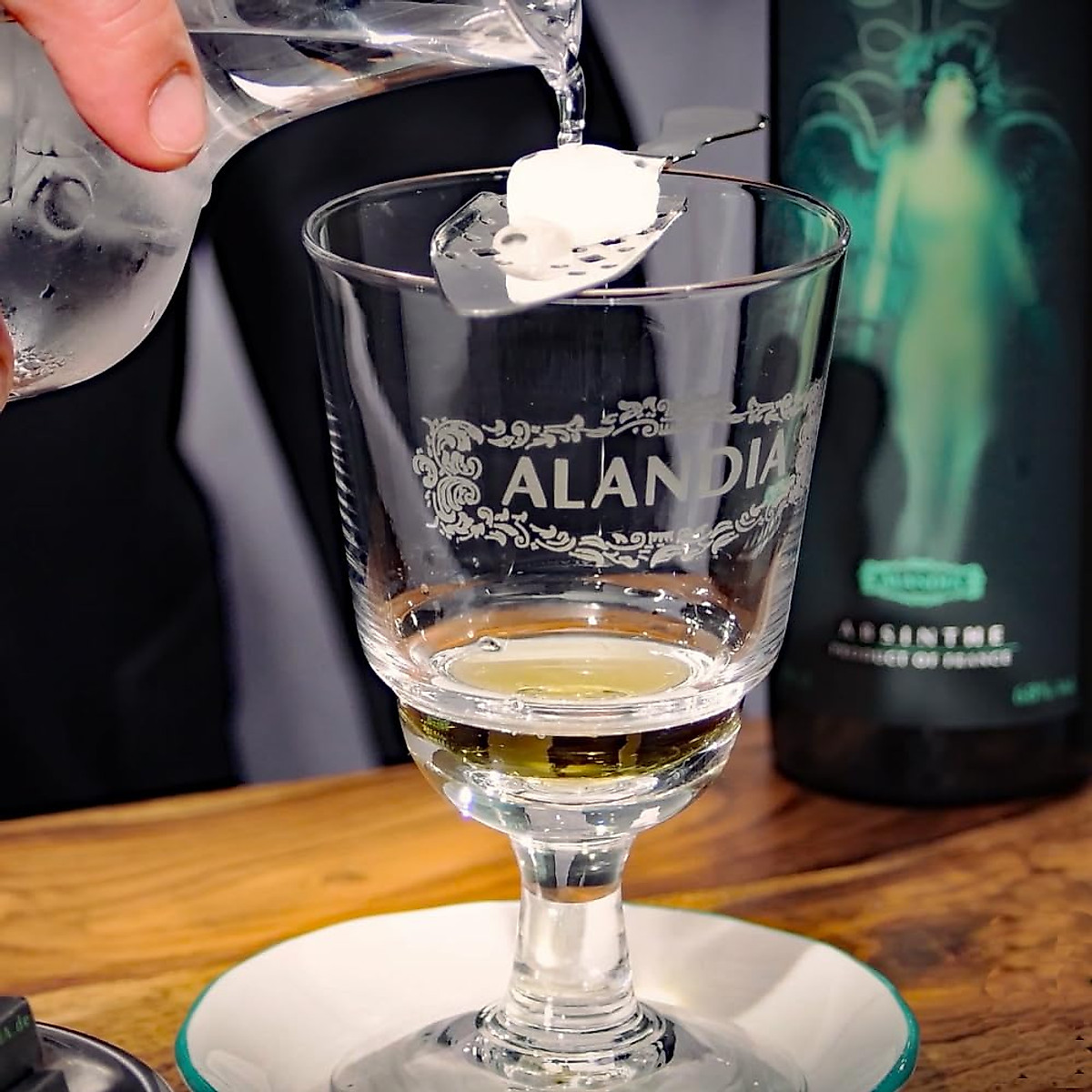 Absinthe Spoon and Sugar Cubes | 2x Absinthe Spoons | Stainless Steel | 19th Century Design