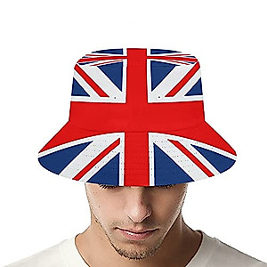 UK British Flag UK British Flag Bucket Hat Unisex Bucket Hats Summer Travel Beach Sun Hat Outdoor Cap Fisherman Hat for Women Men Boys Gilrs